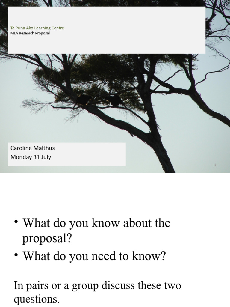 Planning A Research Proposal MLA 31 July | PDF | Theory | Science