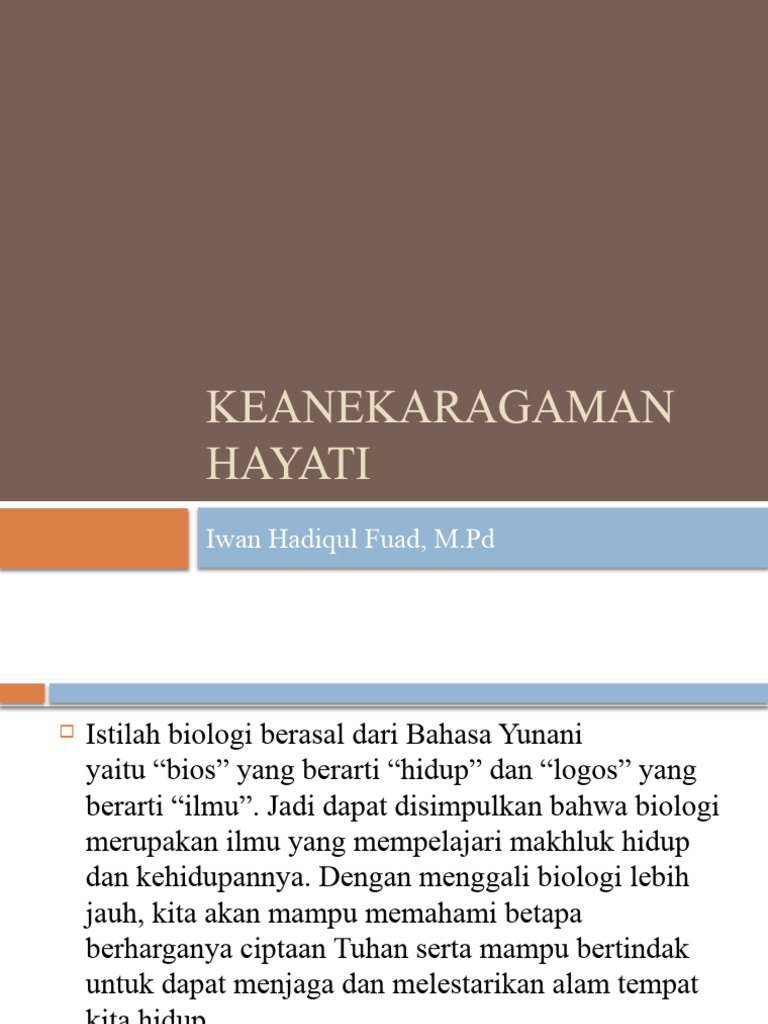 Keanekaragaman Hayati | PDF