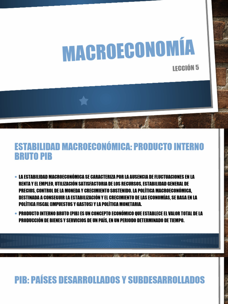 Macroeconomía | PDF | Producto Interno Bruto | Crecimiento económico