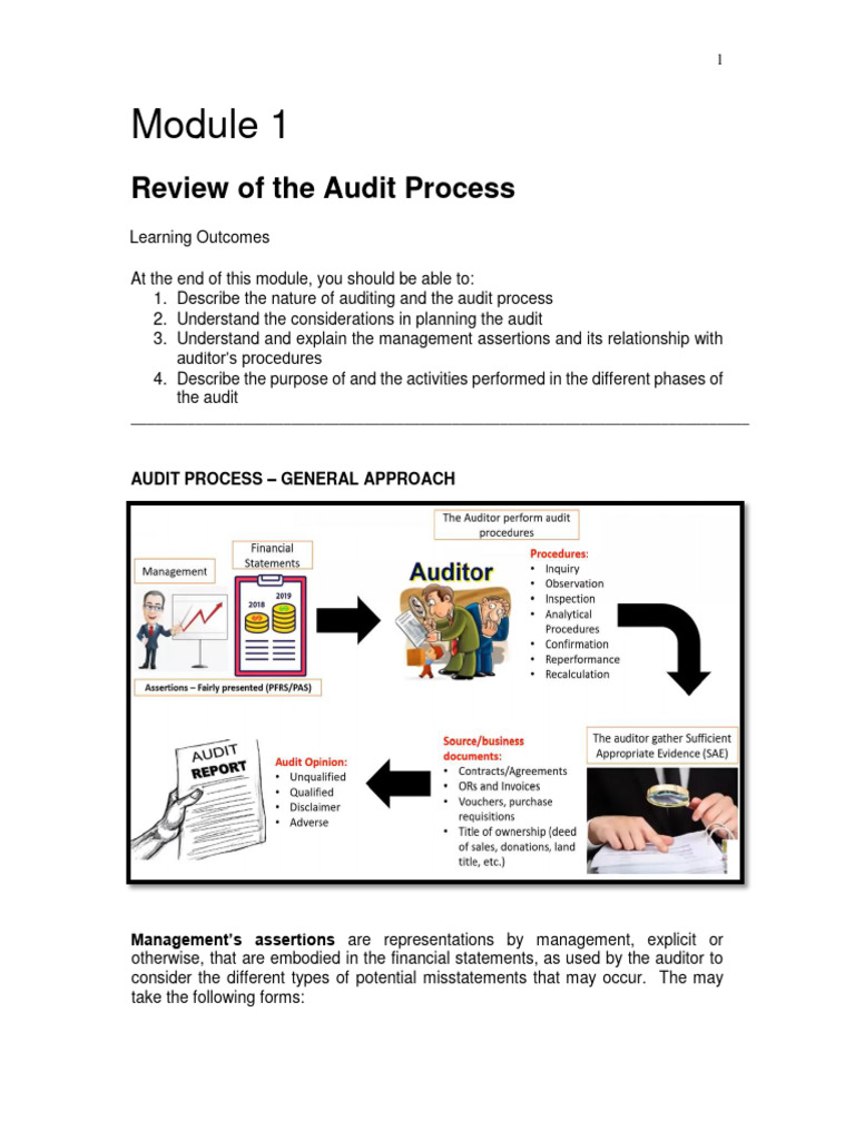 Module 1 Review of The Audit Process Part 1 | PDF Module 1 Review of The Audit Process Part 1 | PDF
