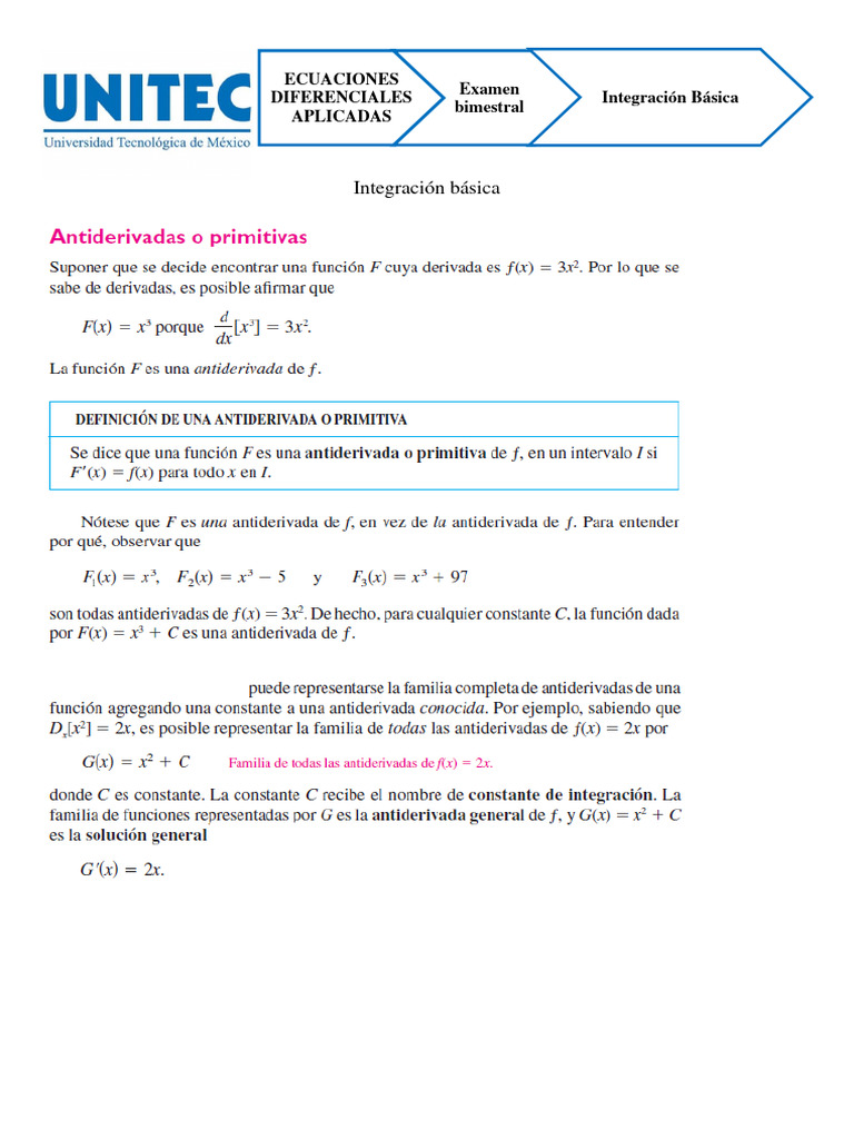 Integración Básica | PDF