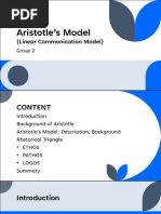 Aristotle S Model of Communication | PDF | Public Speaking | Rhetoric
