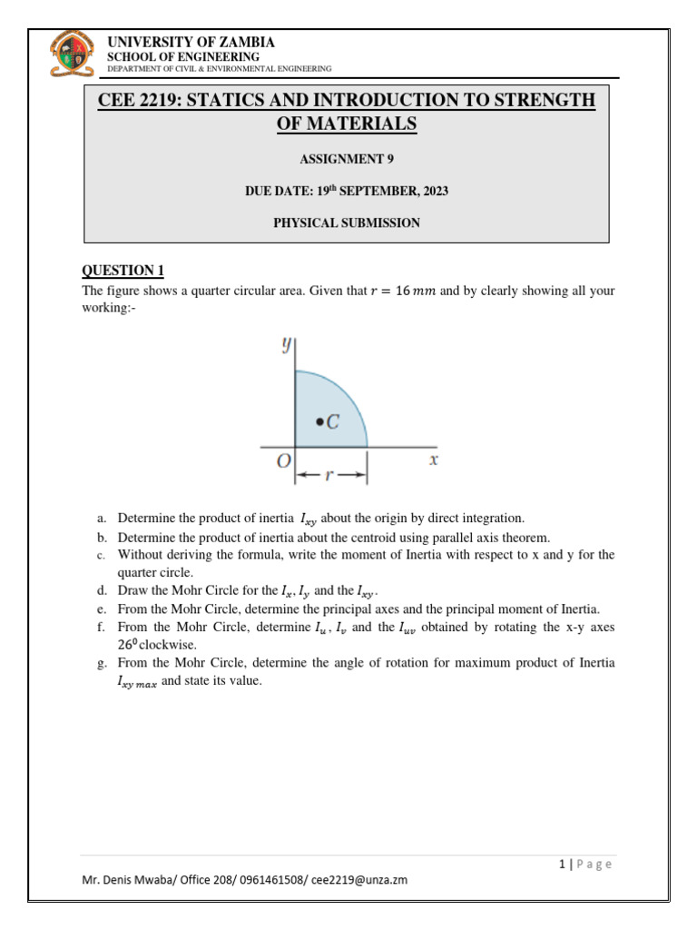 Assignment 9 | PDF | Science & Mathematics