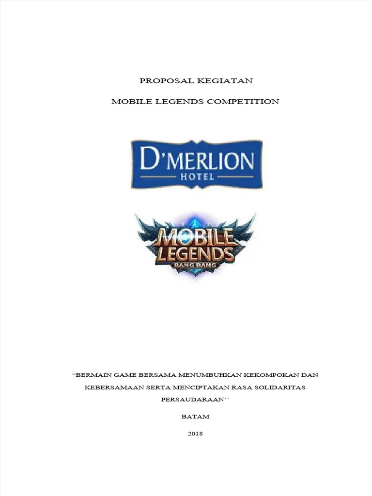 Turnamen Mobile Legends 2018 Batam | PDF | Karier & Perkembangan | Bisnis