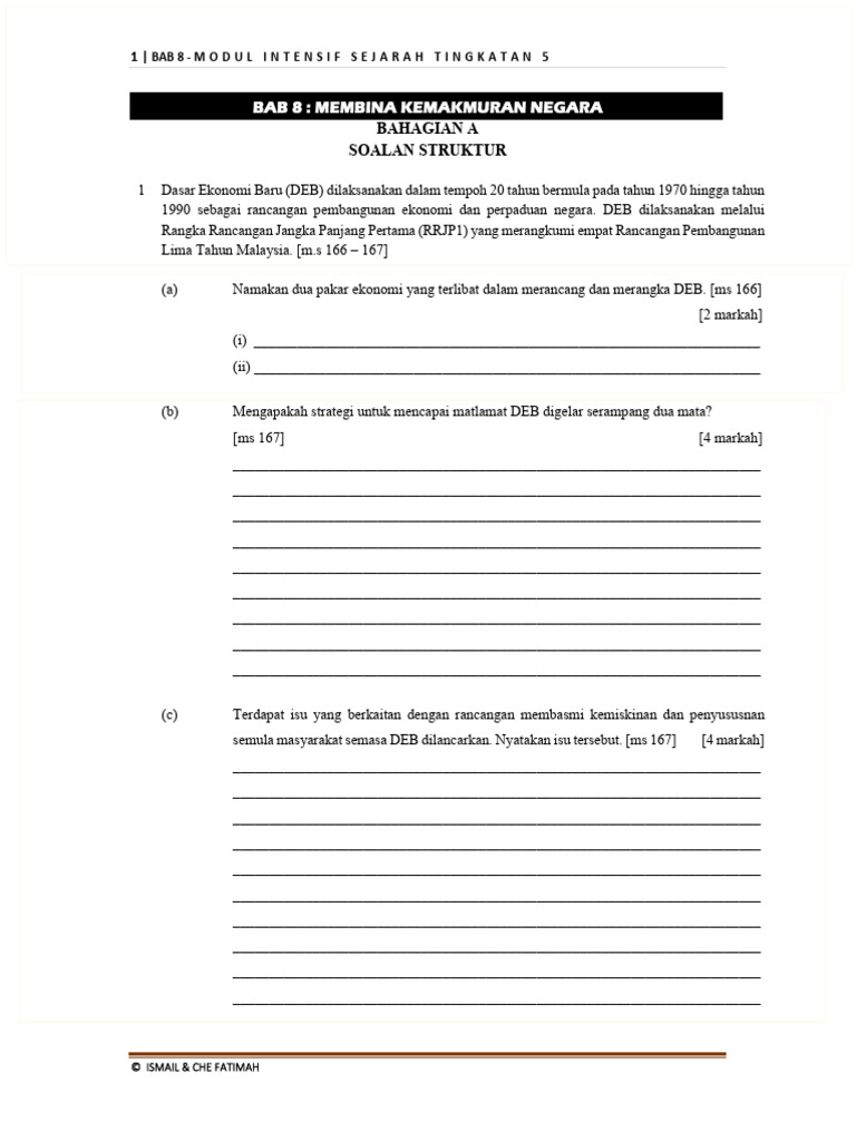 SJ-T5 Modul Latihan Bab 8 | PDF
