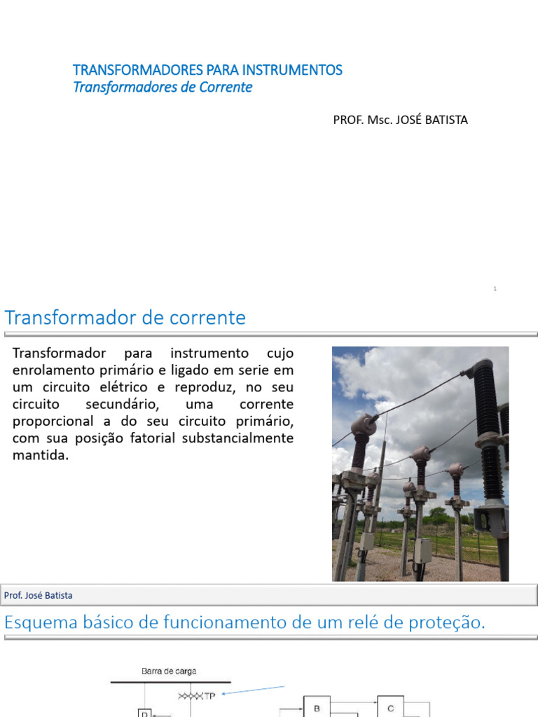 Aula 03 - Transformadores de Corrente TC | PDF | Transformador | Eletromagnetismo