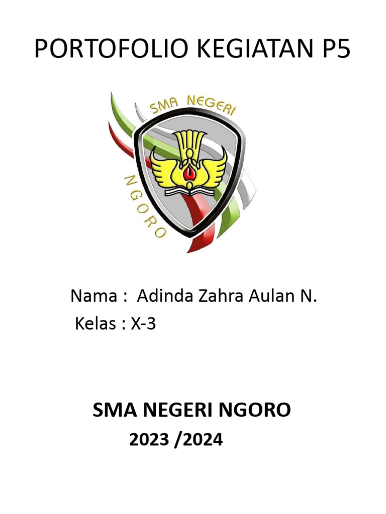 Portofolio Kegiatan p5 Adinda | PDF