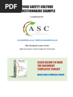 BRC Issue 6 Audit Checklist | PDF | Hazard Analysis And Critical ...