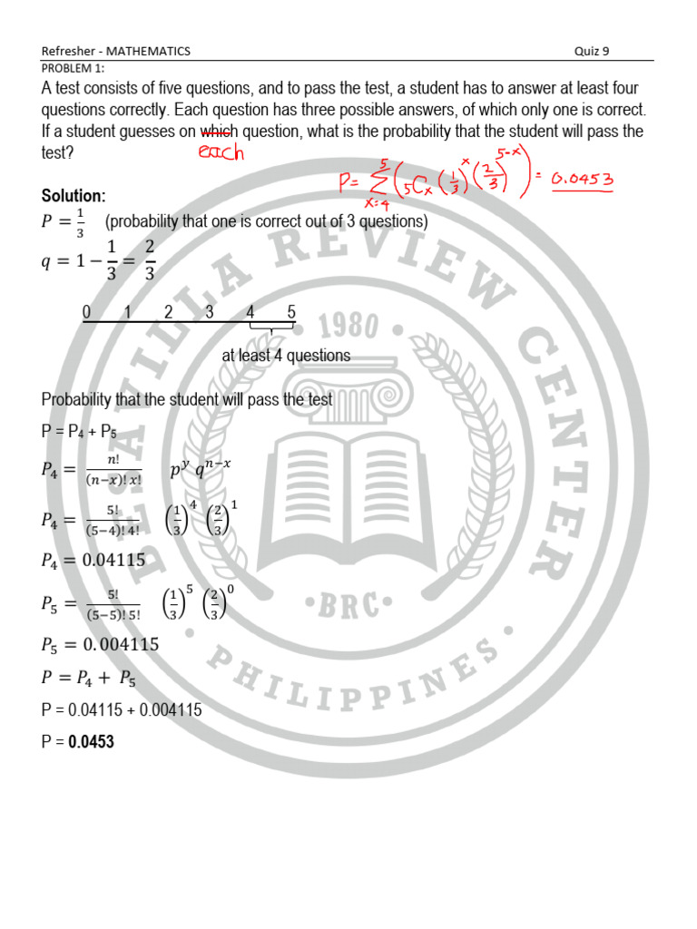 Math - Ref - Sol - 9 - 22 Sept 2023 | PDF