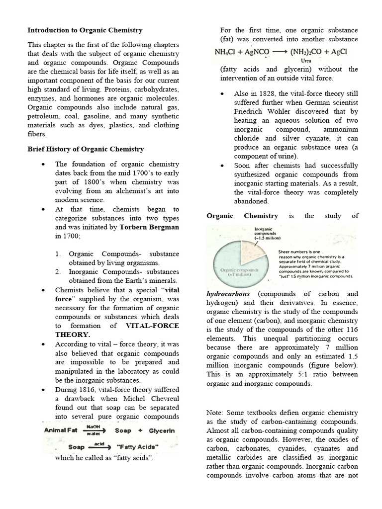 Introduction To Organic Chemistry | PDF | Organic Compounds | Chemical Bond