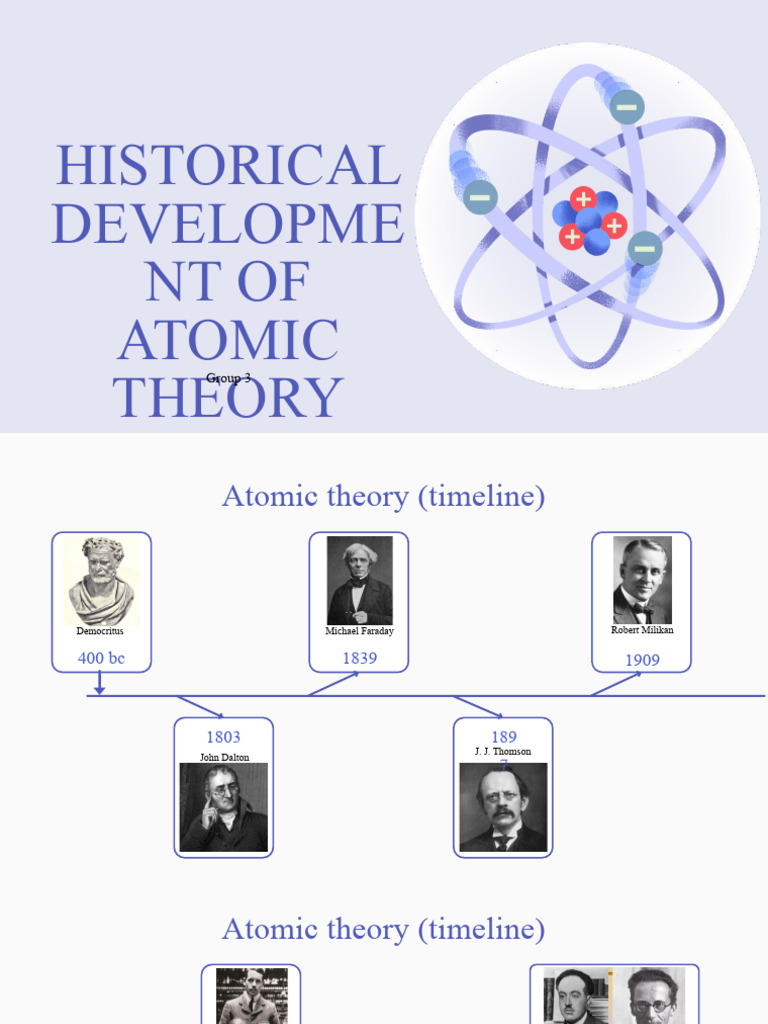 Historical Development of Atomic Theory | PDF | Electron | Atoms