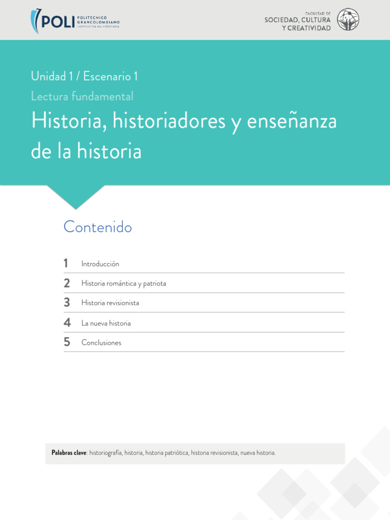 Historia Historiadores Y Enseñanza De La Historia Pdf Historiografía Nación