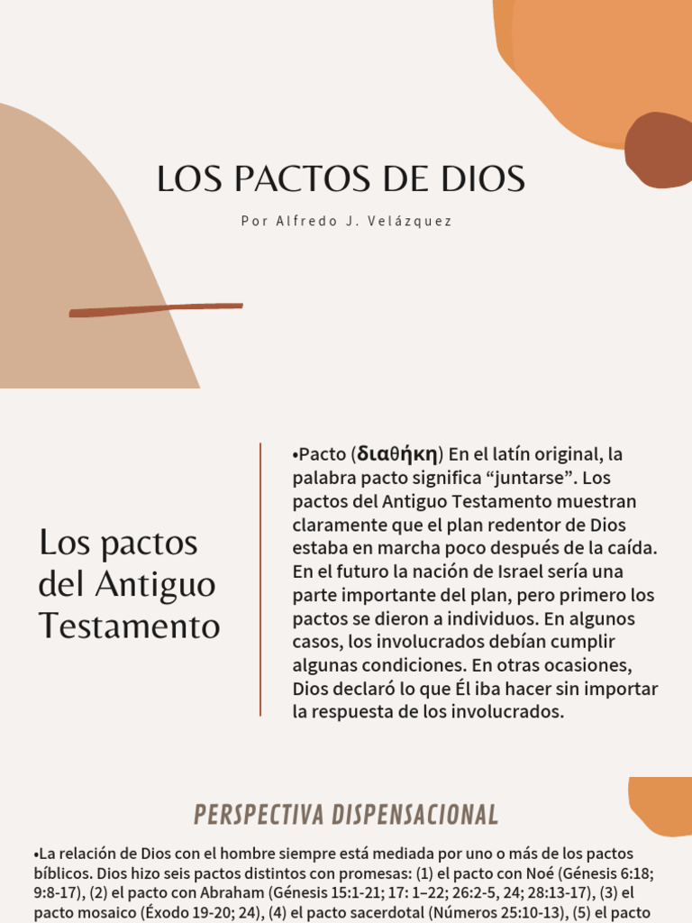 Los Pactos de Dios | PDF | Jesús | eucaristía