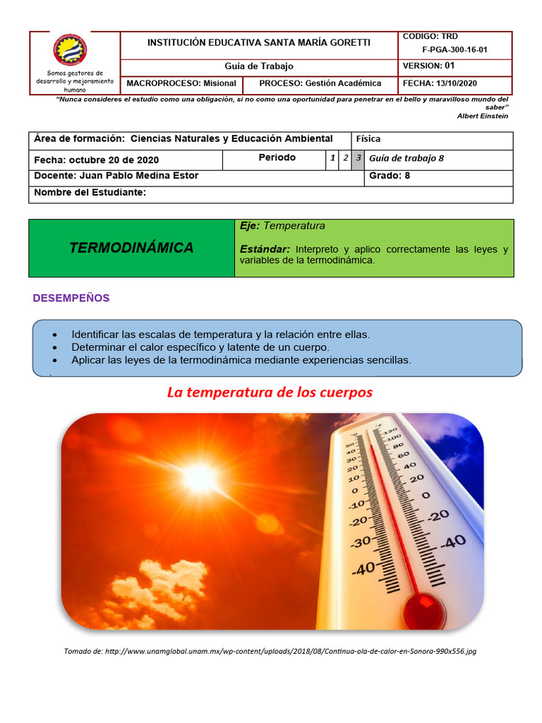 El Calor y La Temperatura | PDF | Calor | Calor latente