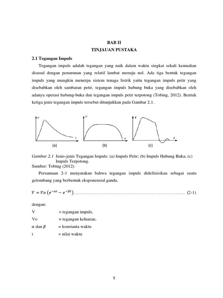 Jenis-Jenis Impuls Tegangan | PDF