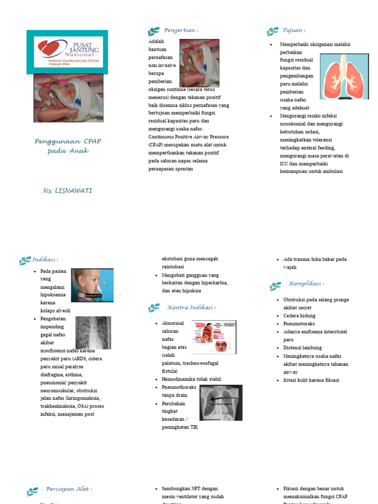 Leaflet pemasangan CPAP Lisna | PDF