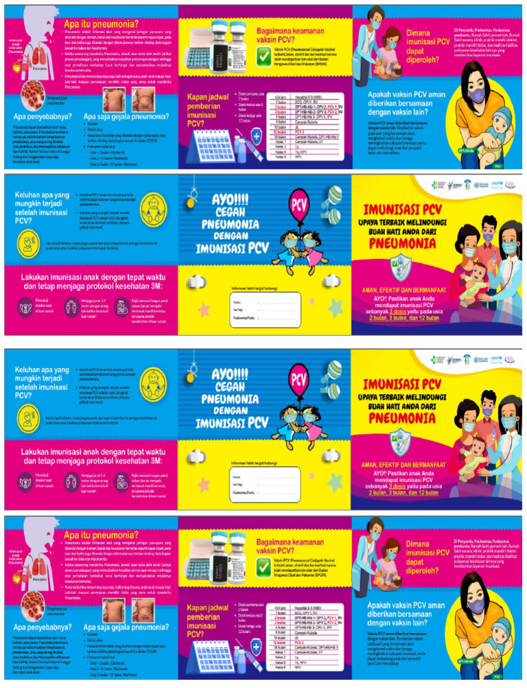 Imunisasi Leaflet | PDF
