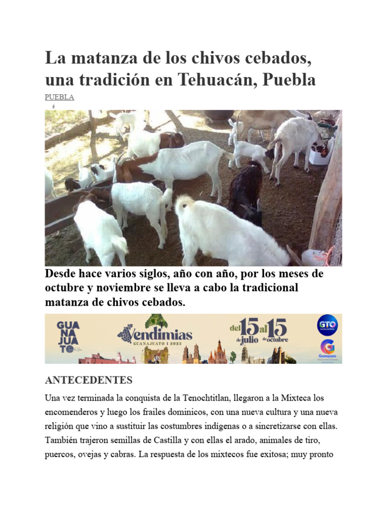 La Matanza de Los Chivos Cebados | PDF | Nueva españa