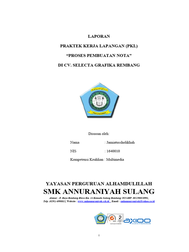 Laporan PKL | PDF