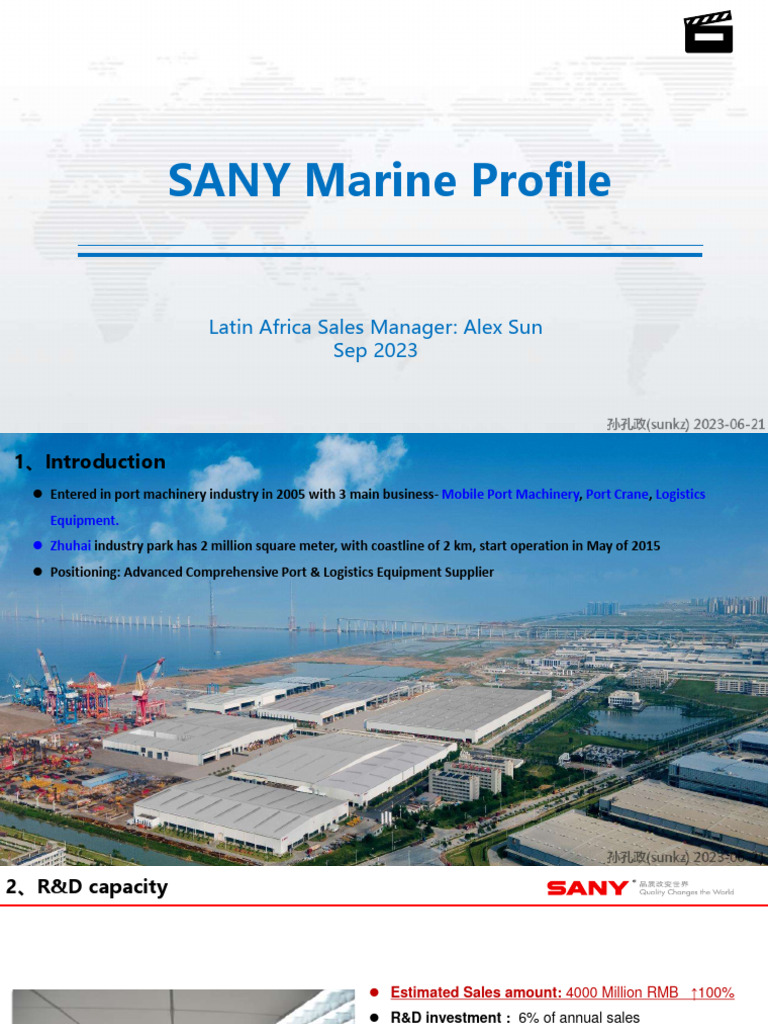 Sany Port Equipment Training - 20230922004503 | PDF | Forklift | Crane (Machine)