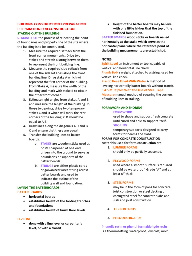 Building Technology 1 Lesson 1 4 | PDF