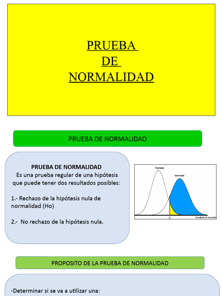 Prueba de Normalidad | PDF | Estadísticas | Hipótesis