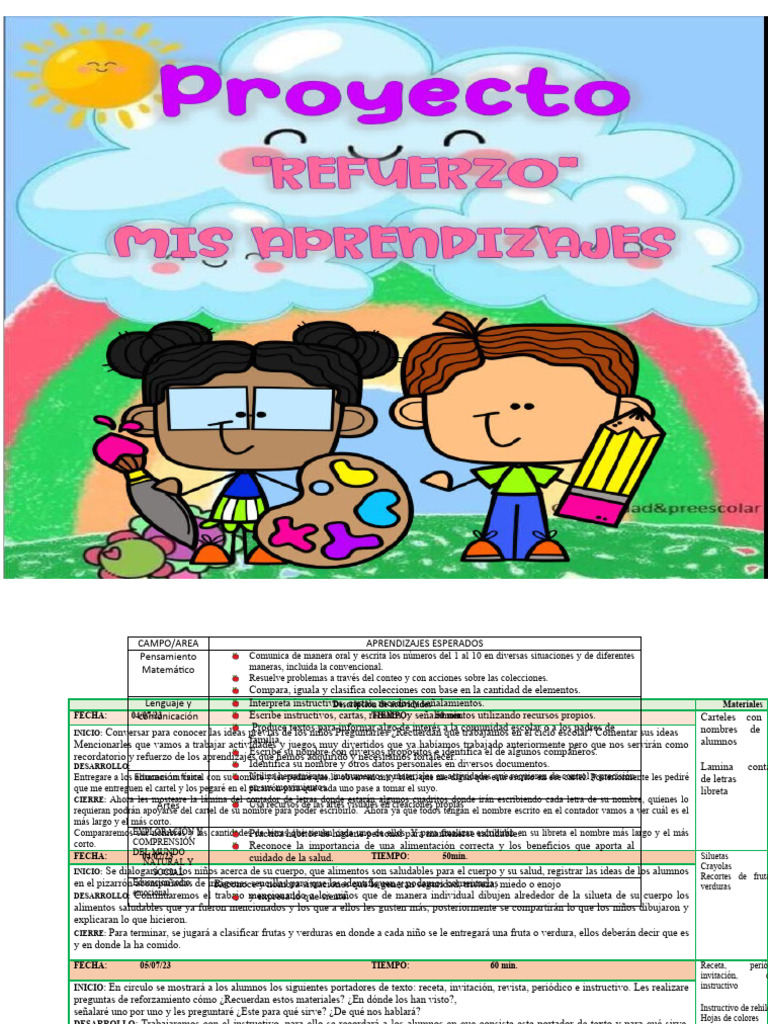 Plan Fin de Ciclo Escolar | PDF