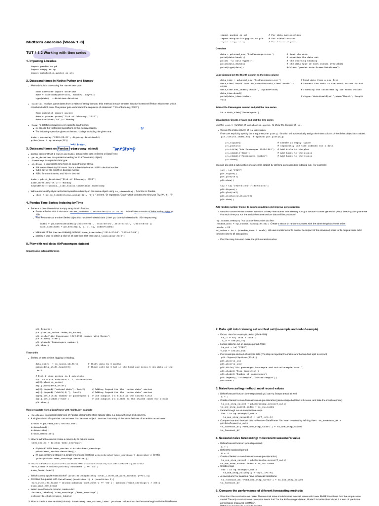 ?midterm Review - Python | PDF