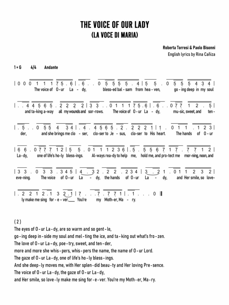 La Voce Di Maria English | PDF