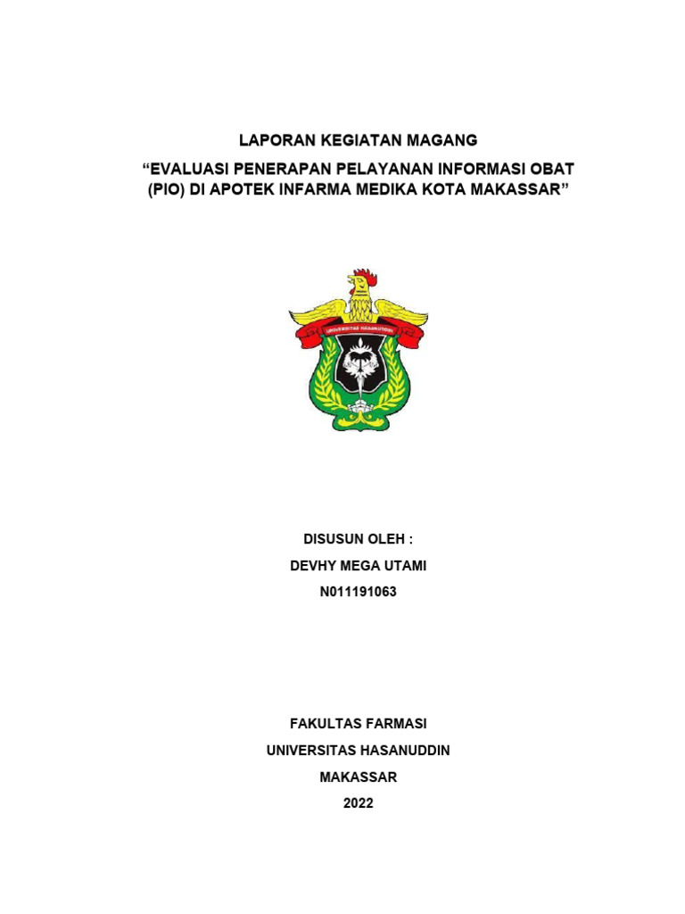 Laporan Kegiatan Magang Devhy Mega Utami | PDF