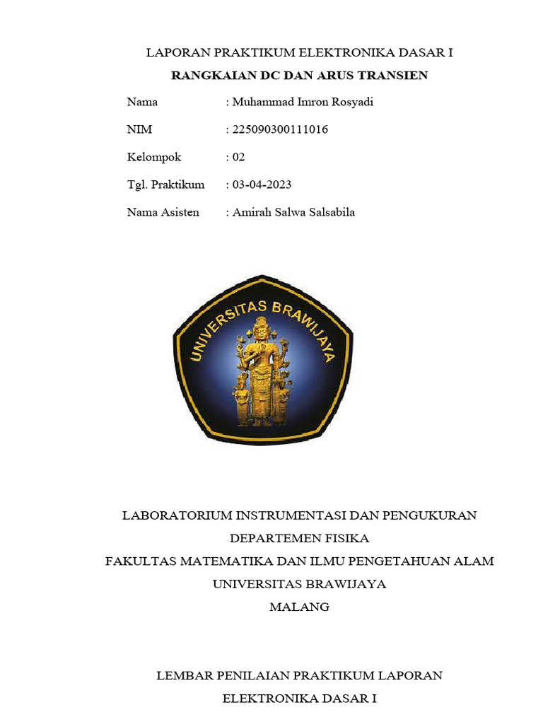 Muhammad Imron Rosyadi 225090300111016 Laporan3 | PDF