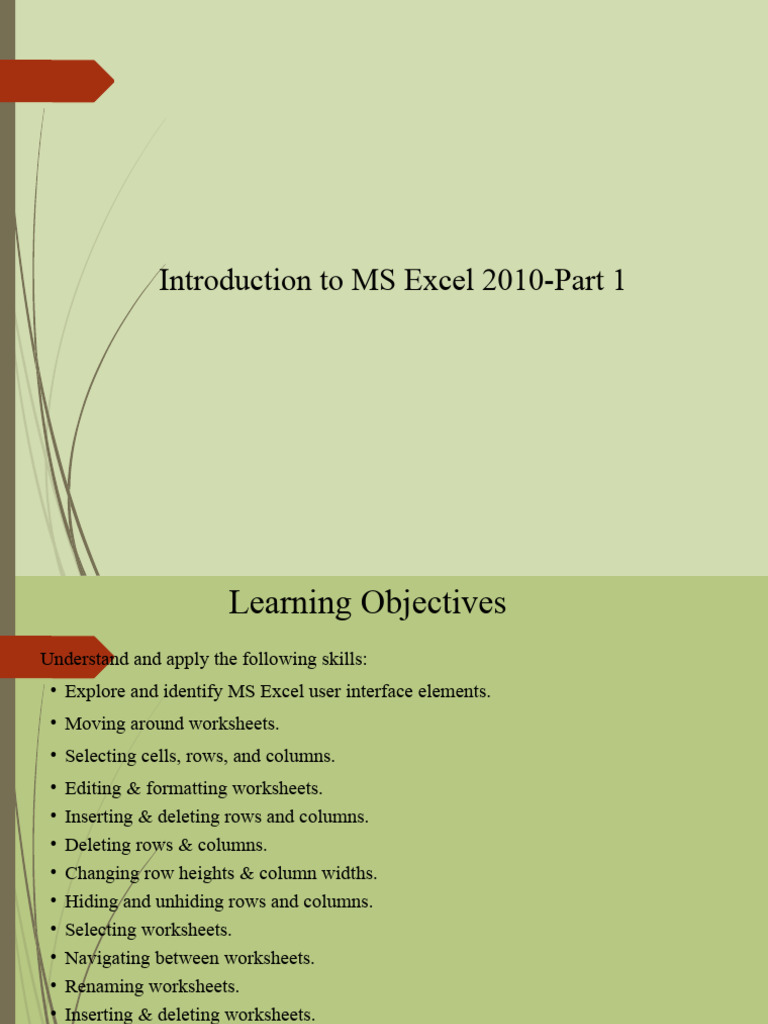 Spreadsheet Introduction | PDF | Microsoft Excel | Spreadsheet