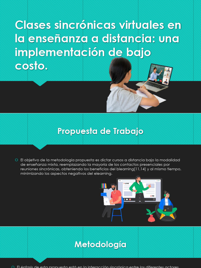 Clases Sincrónicas en Educación a Distancia | PDF | Educación a ...