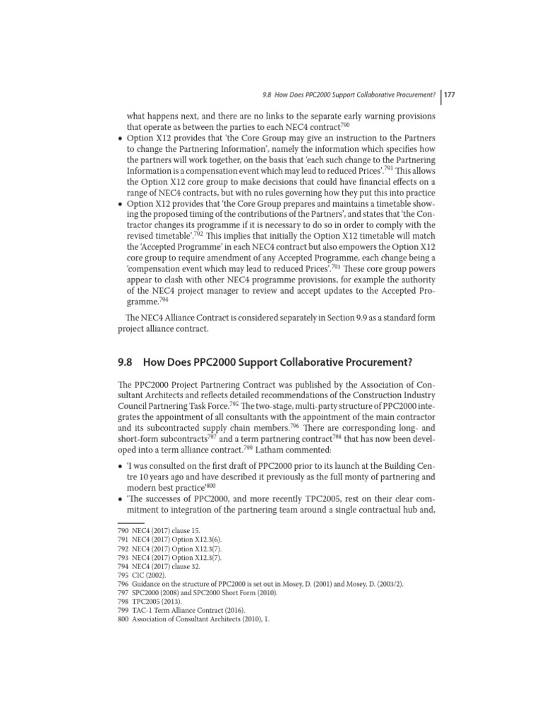 Collaborative Construction Procurement. PPC2000 - FAC1 | PDF | Supply Chain | Business