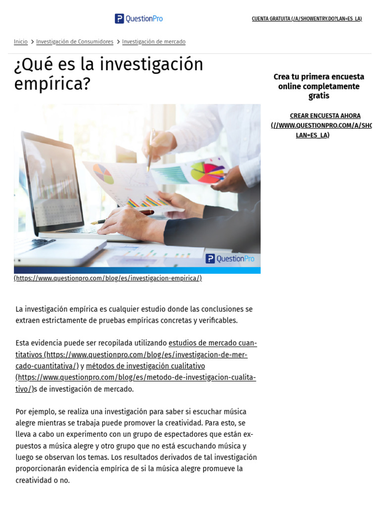 ¿Qué Es La Investigación Empírica | PDF | Busqueda empirica ...