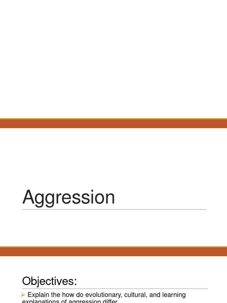 Understanding Aggression: Causes and Solutions | PDF