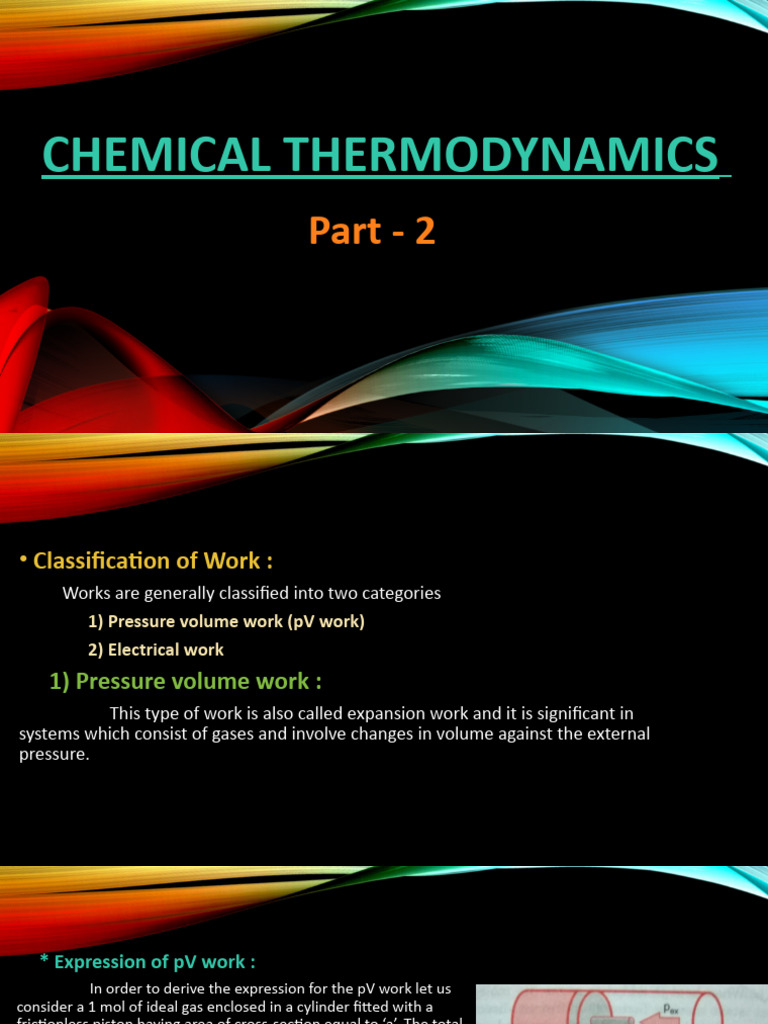 Thermodynamics (Part 2) | PDF | Enthalpy | Gases