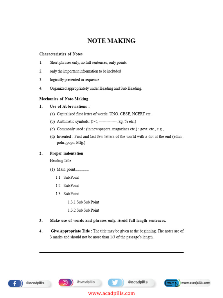 Note Making | PDF | Linguistics | Logic