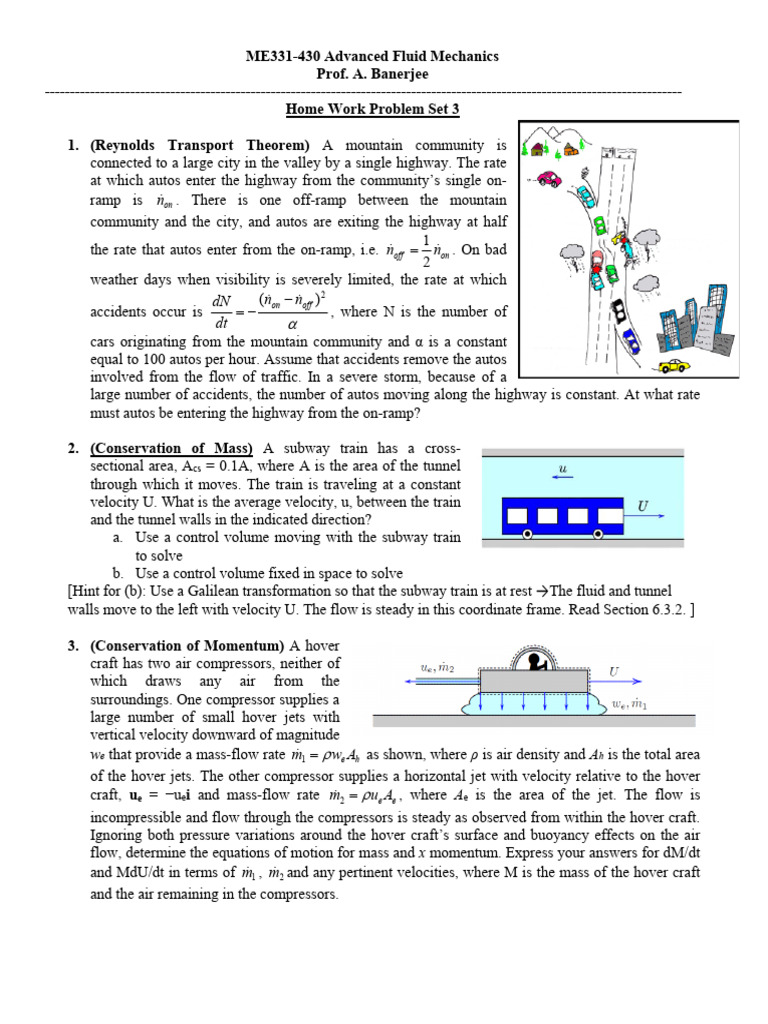 Advanced Fluids-HW3 | PDF | Fluid Dynamics | Jet Engine
