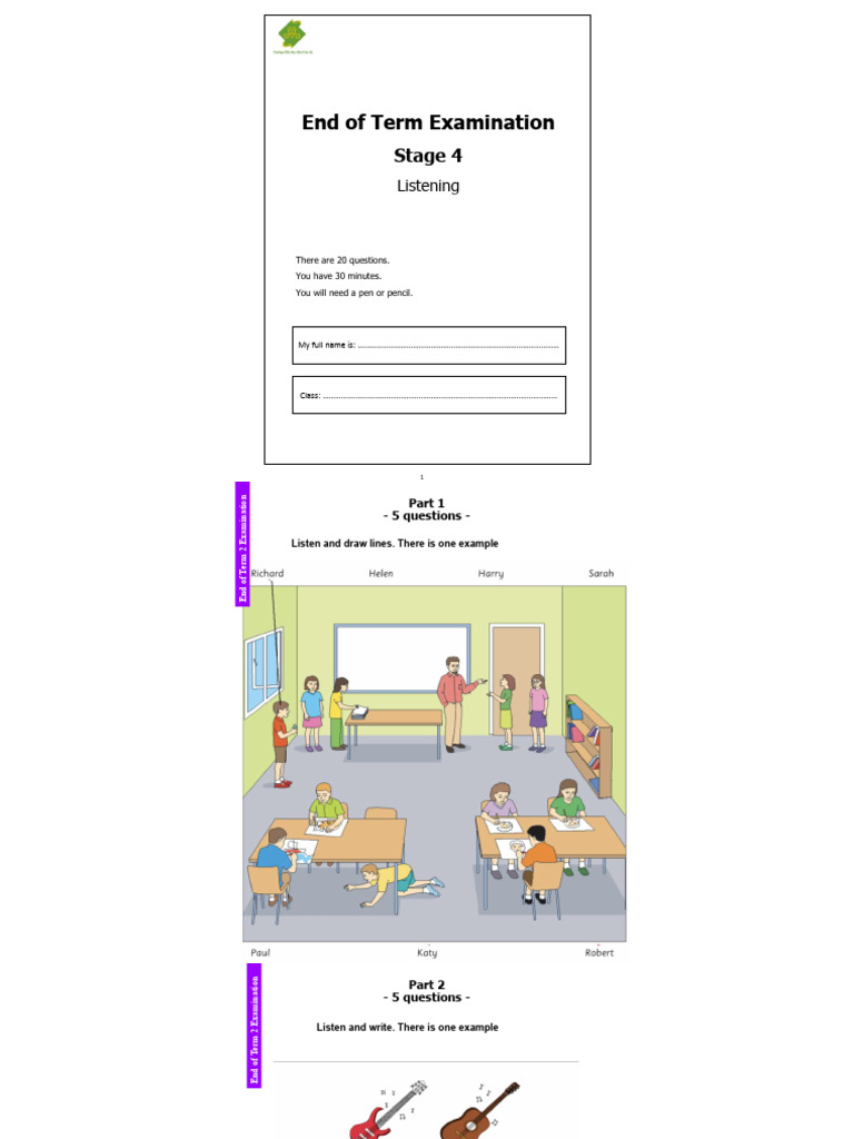 Stage 4 End of Term Examination | PDF