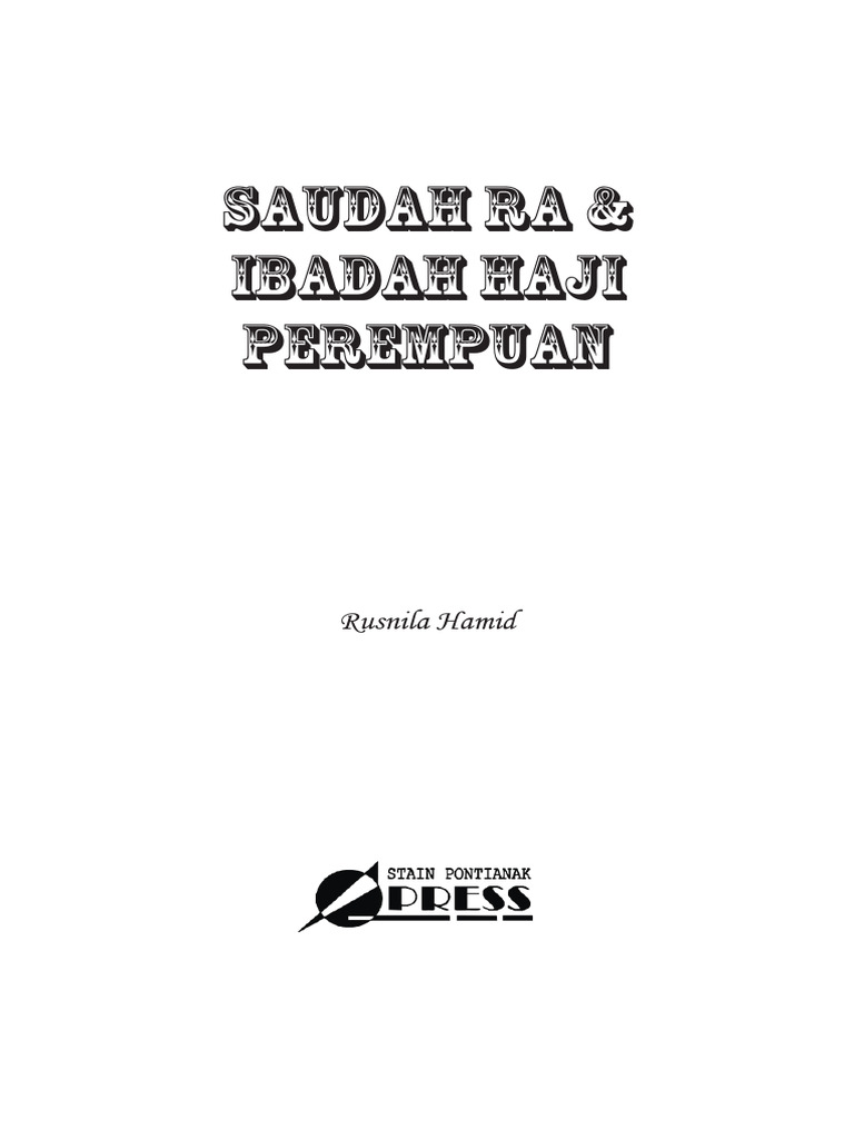 Saudah Dan Ibadah Haji Perempuan | PDF