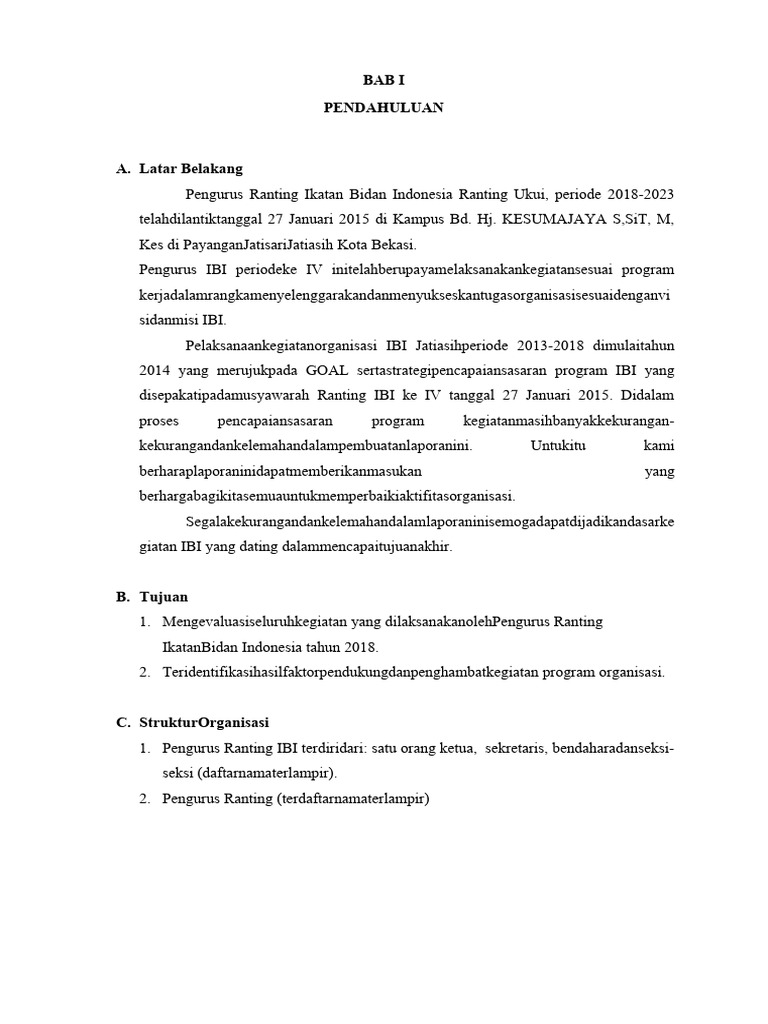 Laporan Ibi | PDF | Pengelolaan Keuangan & Uang