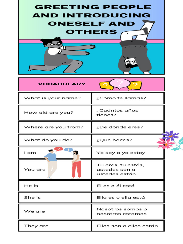 Greeting People and Introducing Oneself and Others | PDF | Linguistics ...