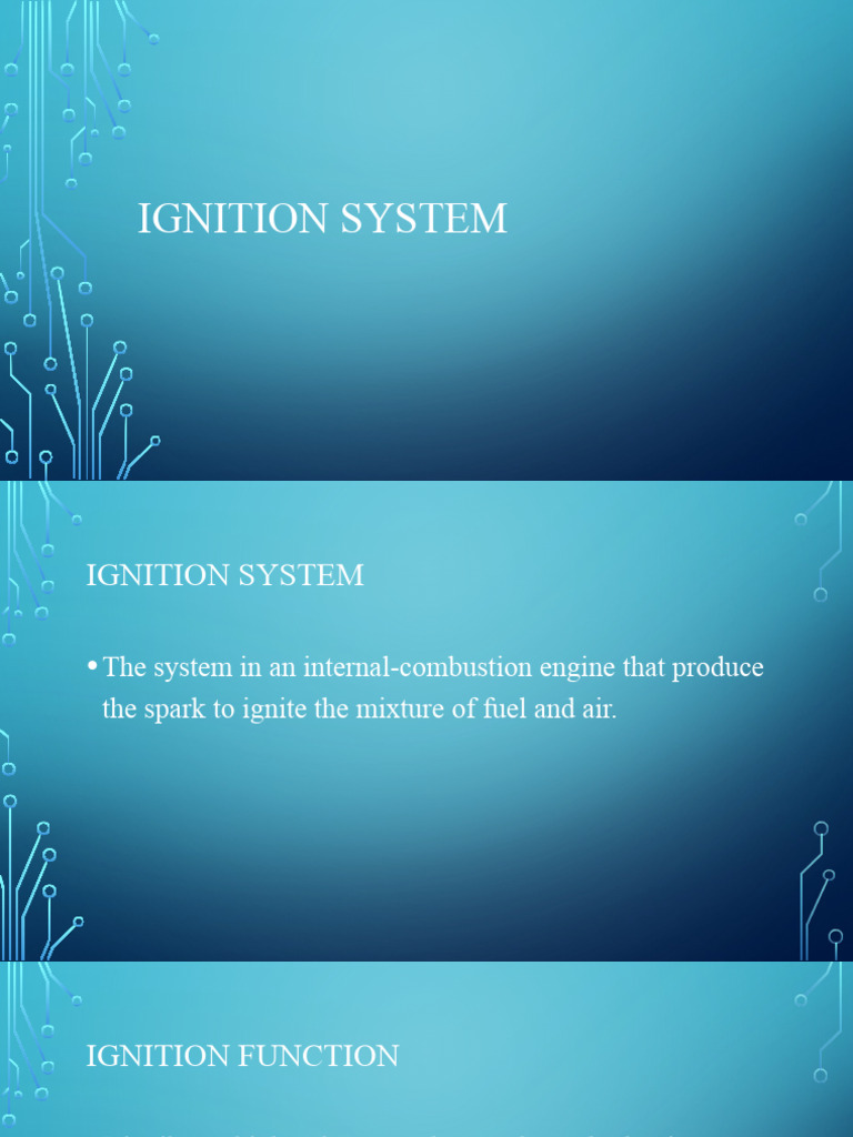 Ignition System | PDF | Ignition System | Mechanical Engineering