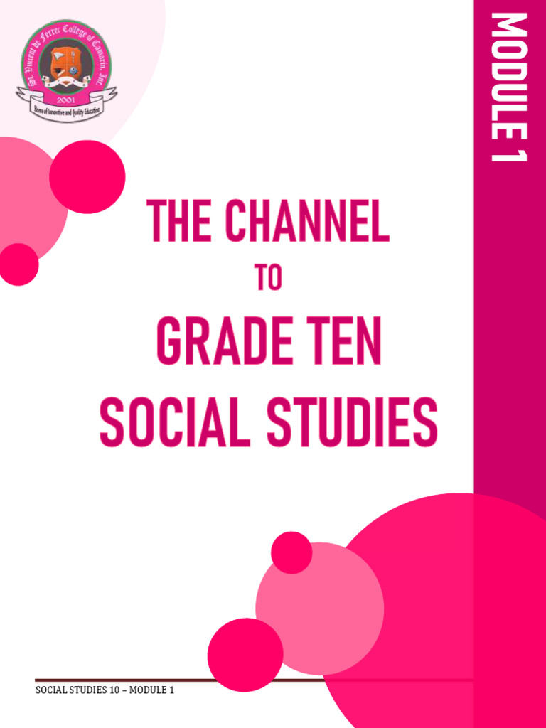 Social Studies Gr. 10 Module 1 | PDF Social Studies Gr. 10 Module 1 | PDF