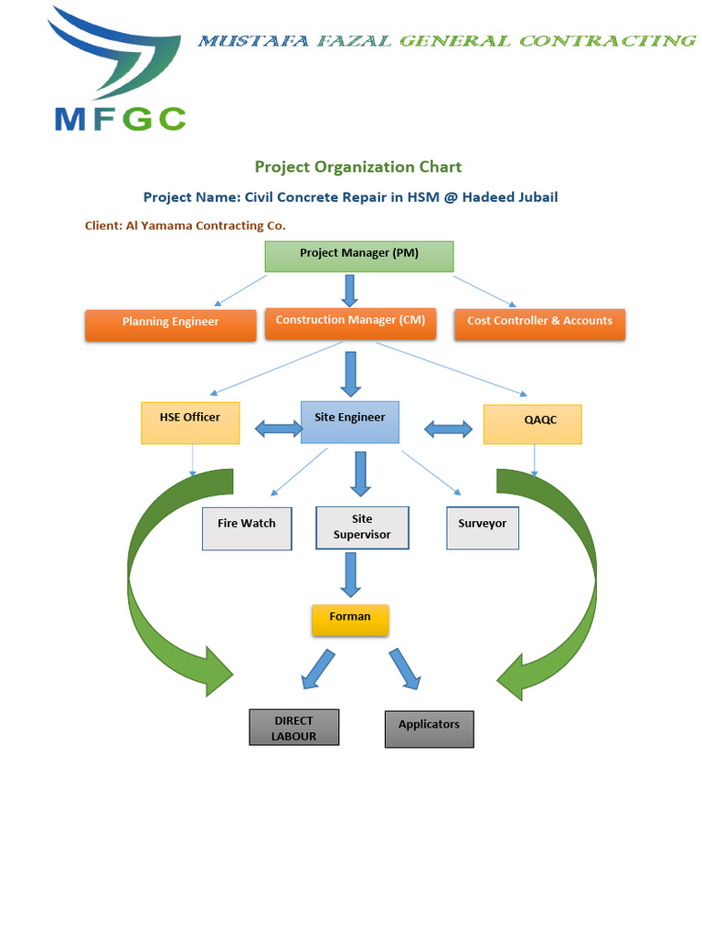 Project Organization Chart HSM 4916 | PDF
