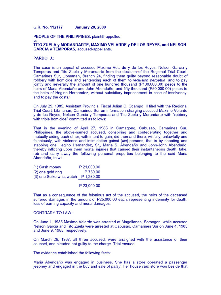 People V Zuela 323 Scra 589 | PDF