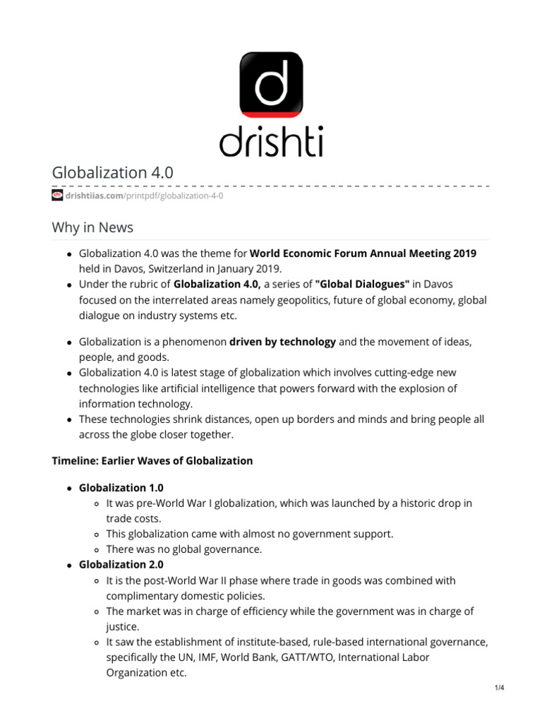 Globalization | PDF