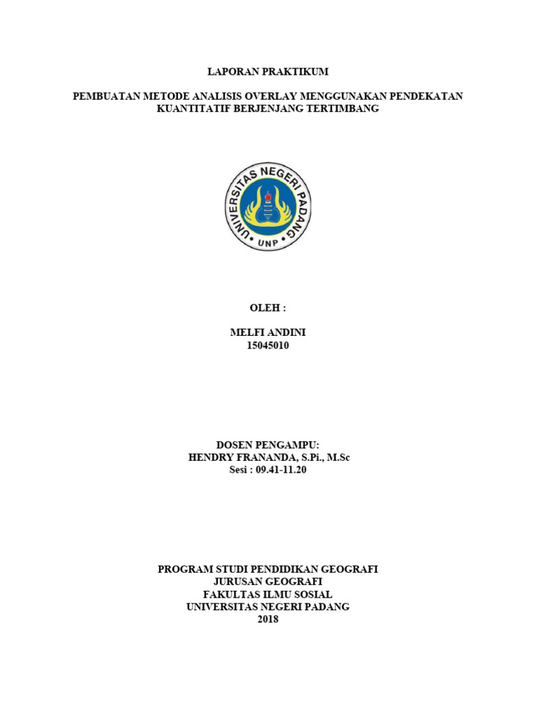 Analisis Overlay Kuantitatif Geografi | PDF
