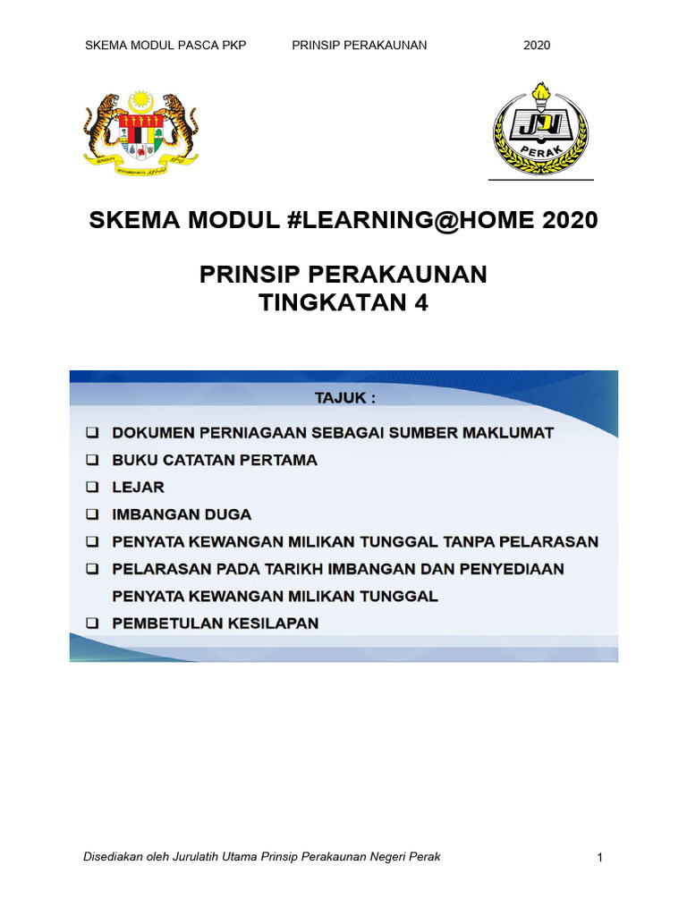 2020 Perak T4 Skema | PDF
